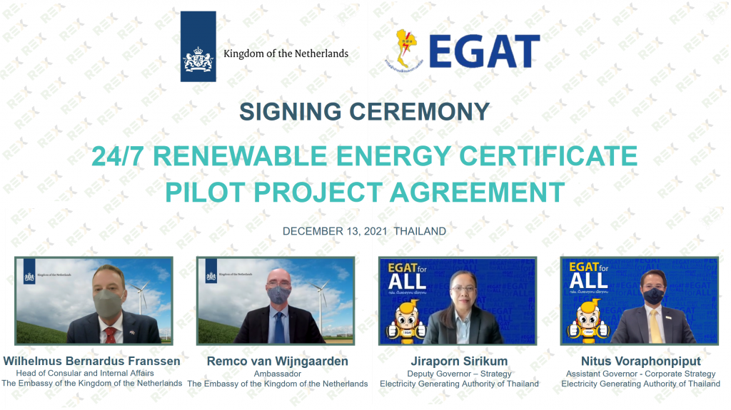 Netherlands Embassy – EGAT join hands to implement “24/7 REC Pilot ...