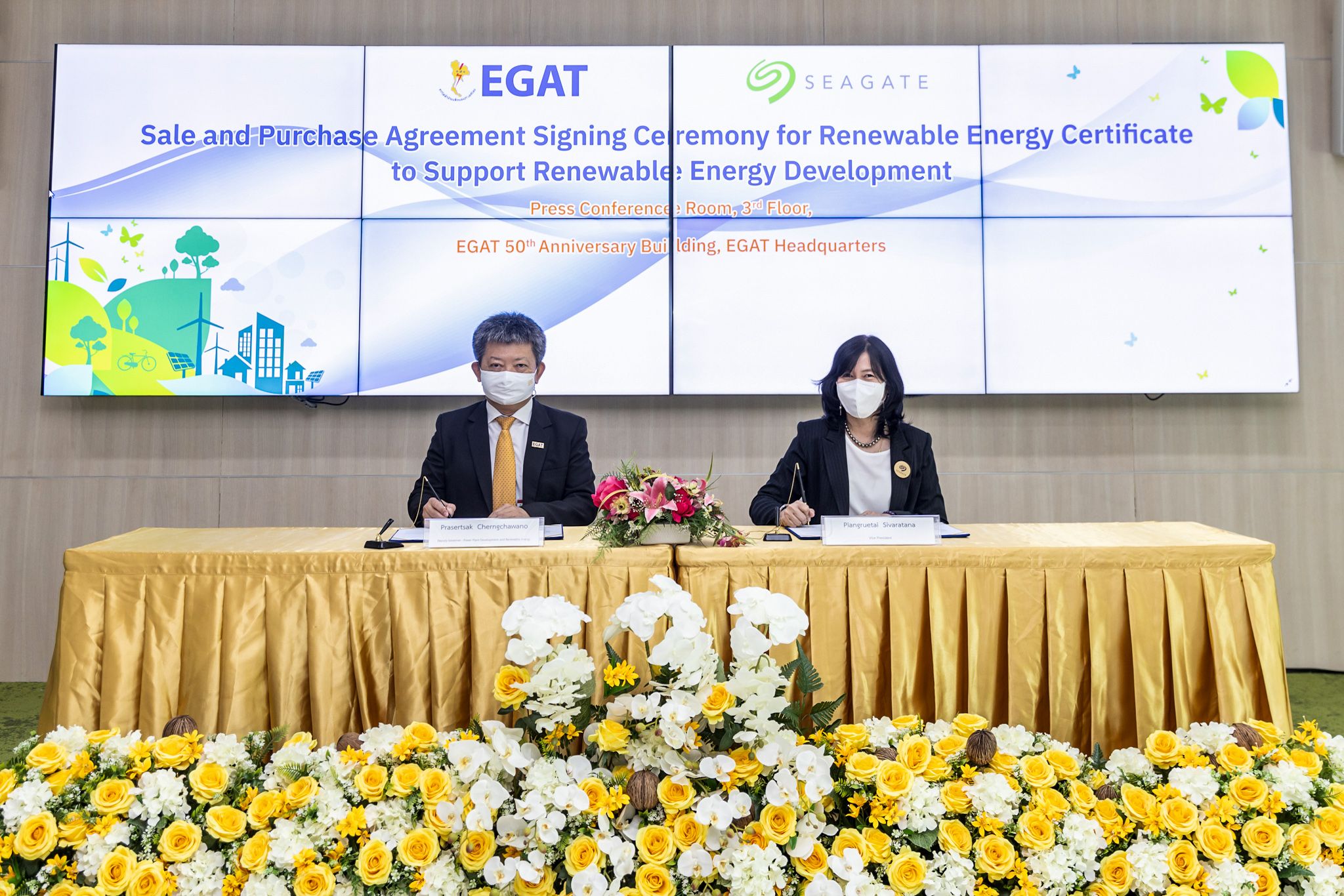 EGAT – Seagate Thailand Sign a Renewable Energy Certificate (REC) Sale ...